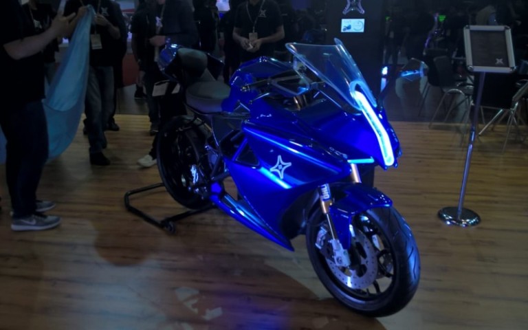 #AutoExpo2018 Emflux One Electric Superbike Launched - Bike India